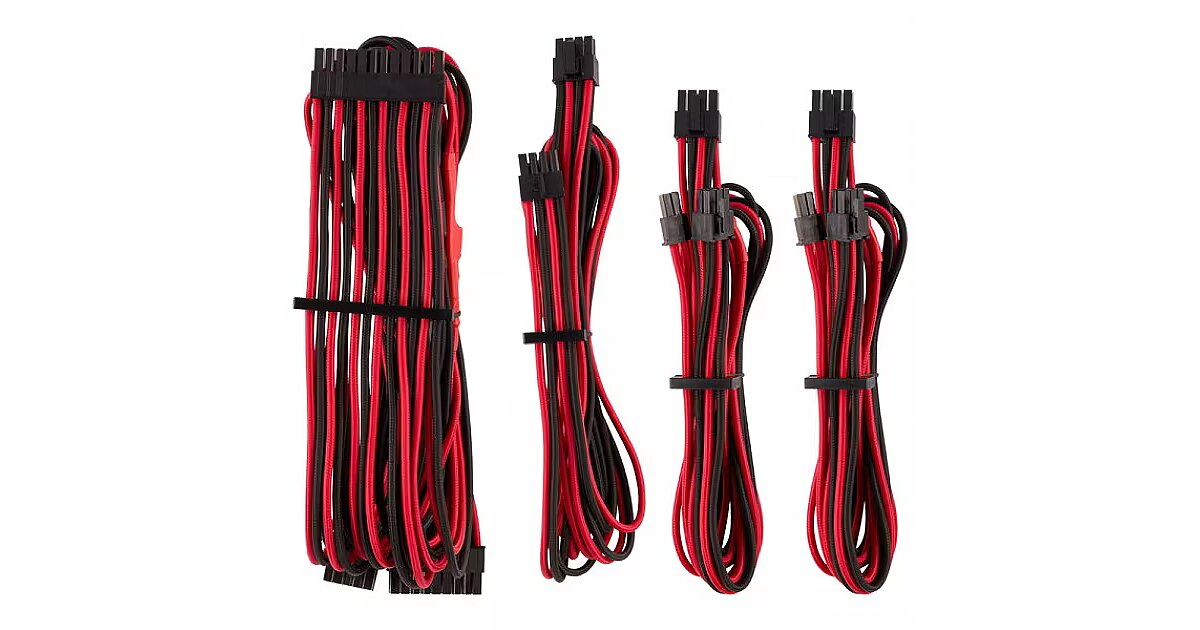 Corsair Premium Individually Sleeved PSU Cables Starter Kit Type 4, Gen ...