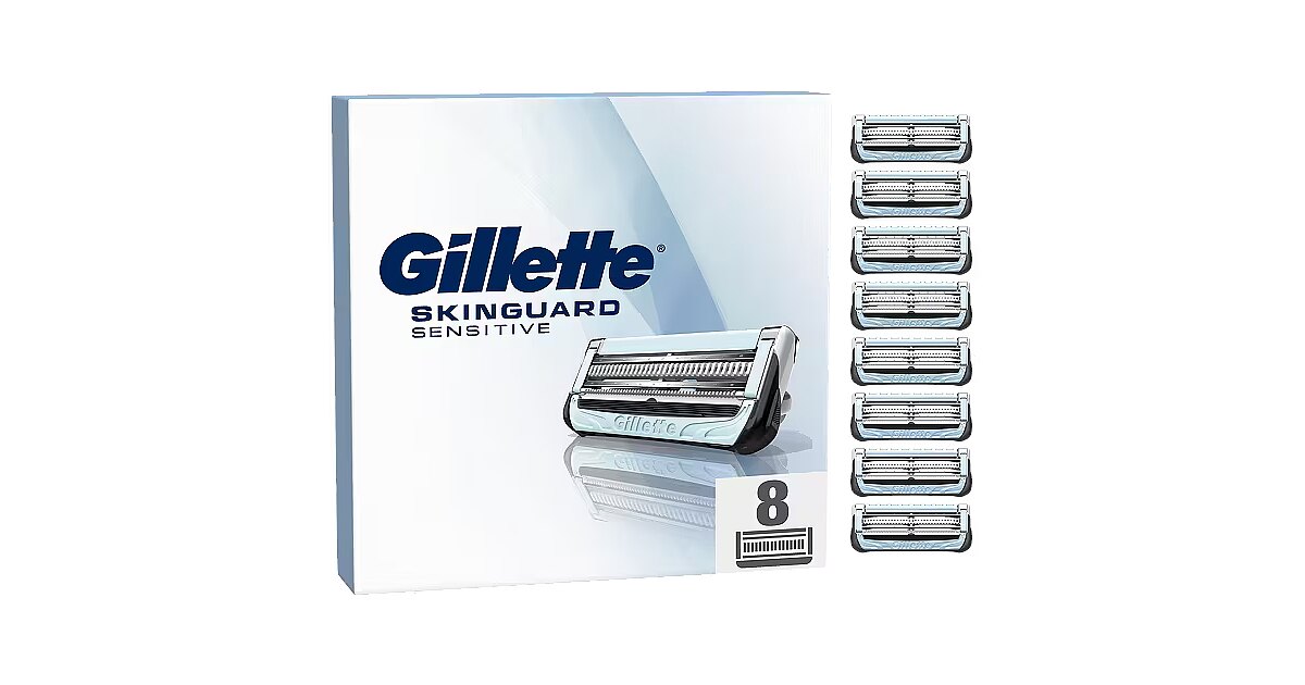 Gillette SkinGuard Skuvekļa Asmeņi Vīriešiem, 8 Rezerves Asmeņi (80723939)