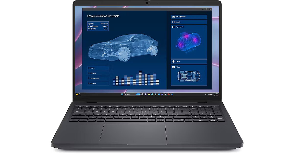 Dell Pro Max 16 MC16255 Black, 16" WUXGA, Ryzen AI 7 PRO 350, 32GB ...