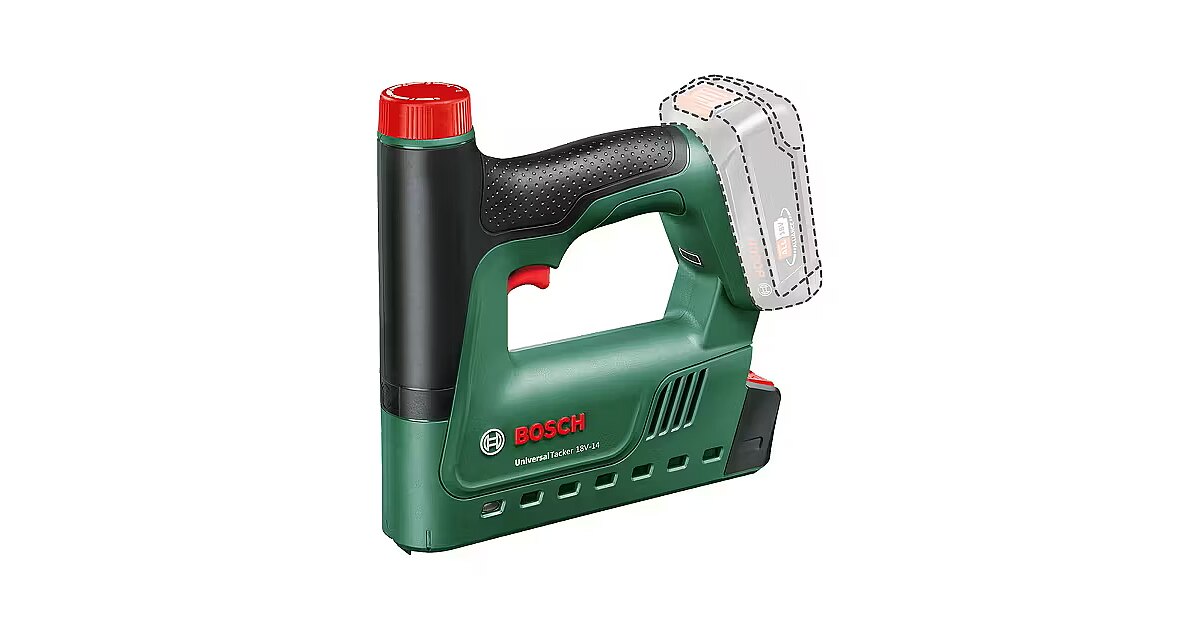 Bosch UniversalTacker 18V-14, 18Volt, electric tacker (green/black ...